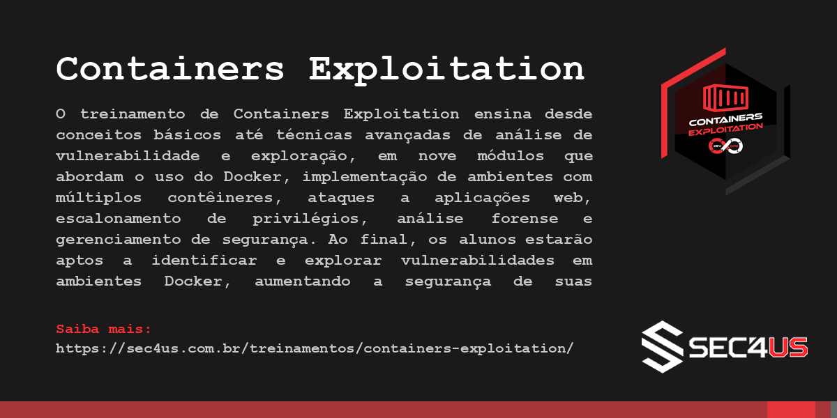 Containers Exploitation - Sec4US